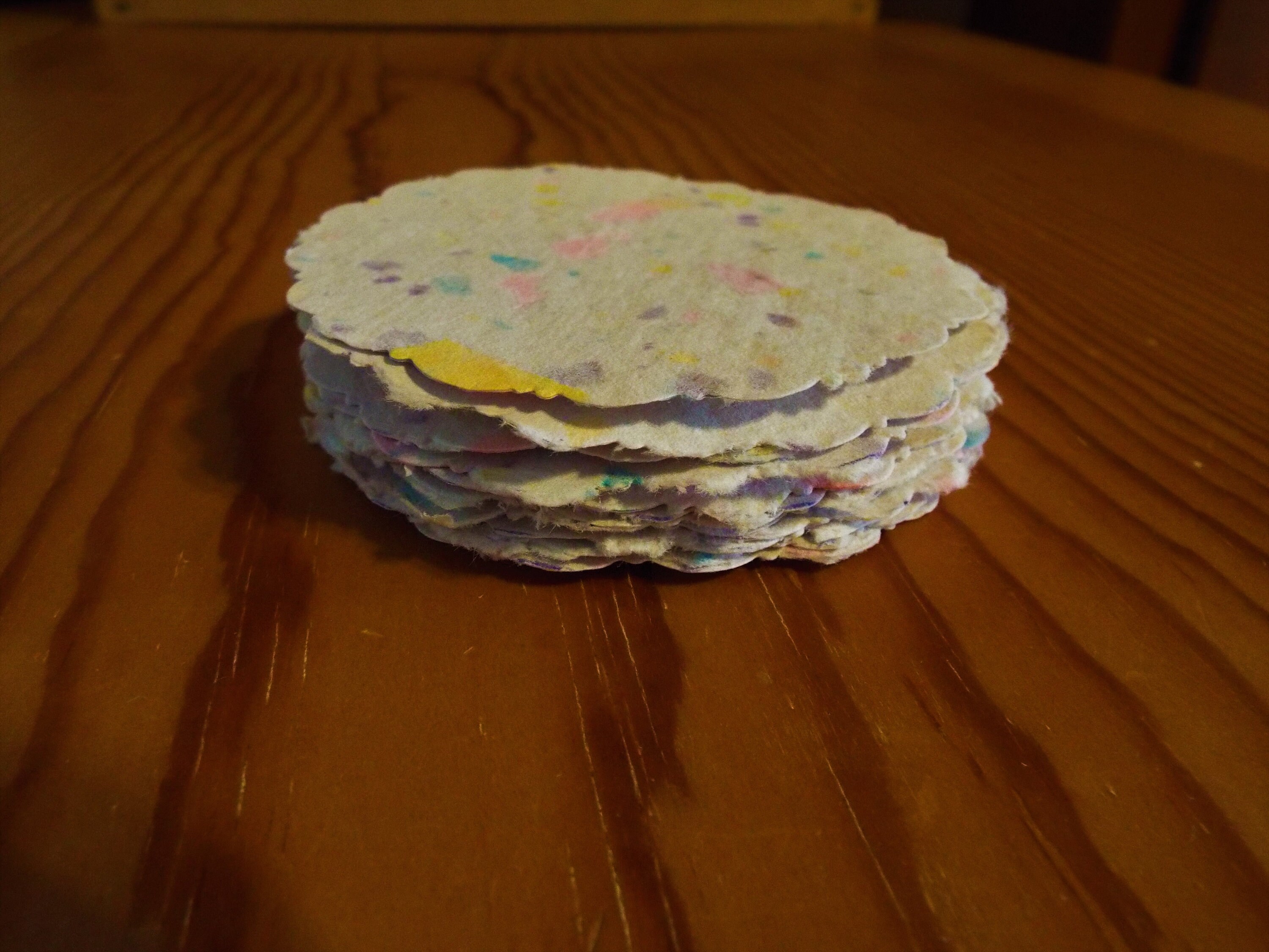 Handmade Paper Coasters, Set of 12 Party Coasters, Bar Coasters - Etsy