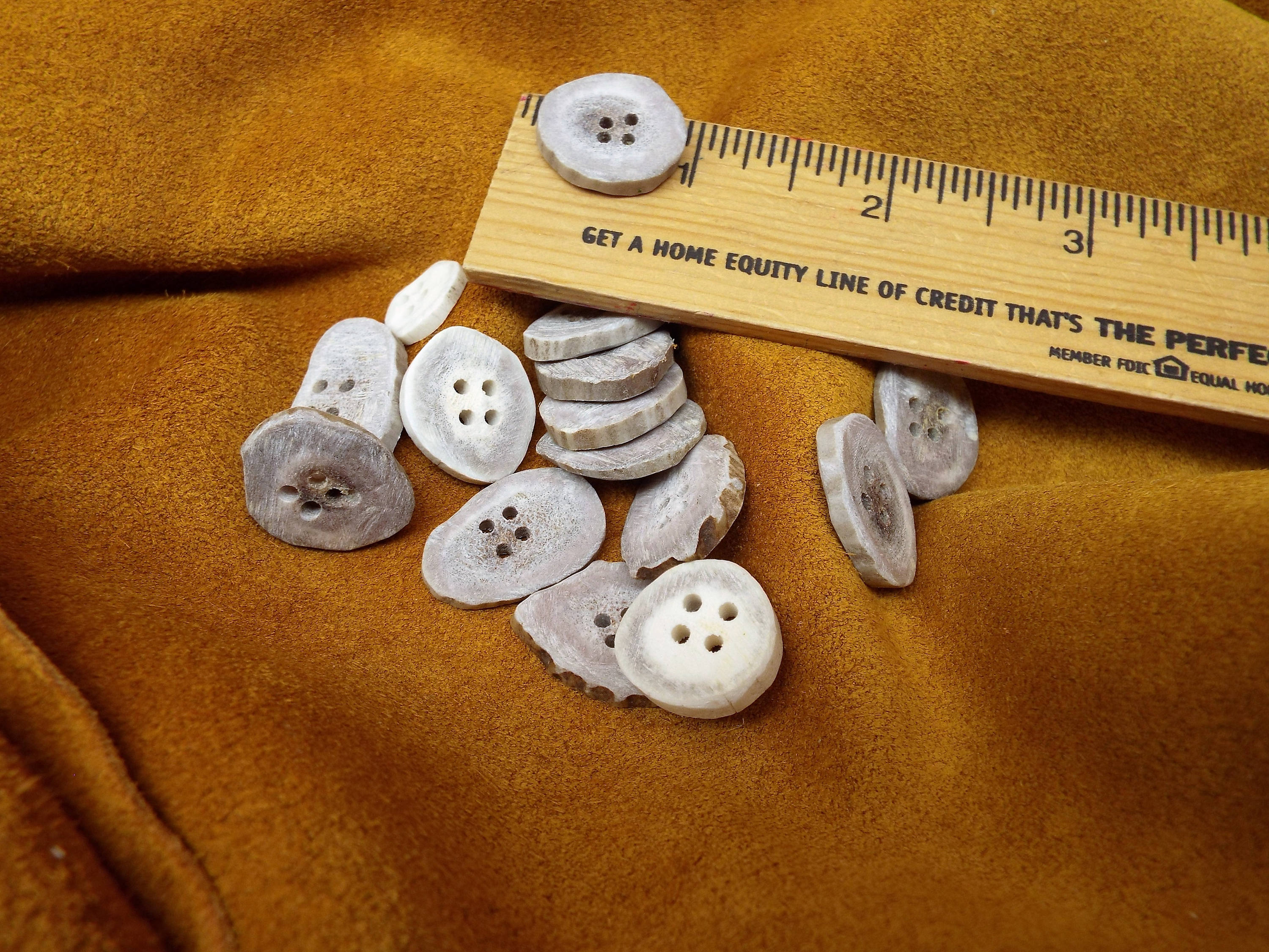 Antler Buttons,8 White Tail Deer Antler Buttons - Etsy Canada