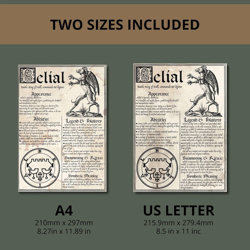 Ars Goetia 9 Kings Demons Lesser Key of Solomon | Digital Grimoire ...