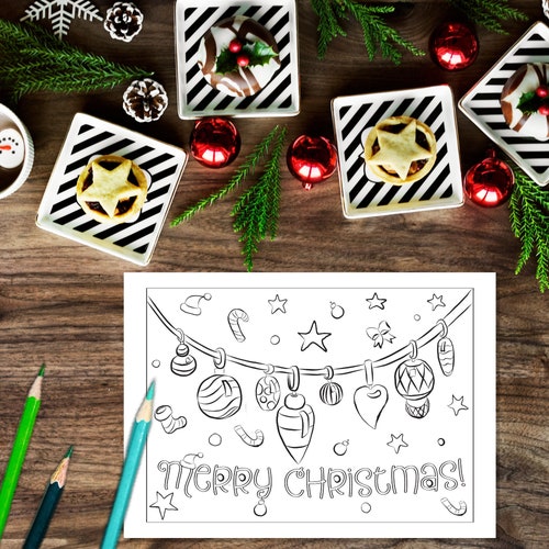 Kids Christmas Activity Printable Placemat Christmas Coloring - Etsy