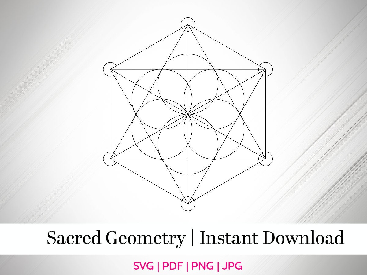 Sacred Geometry SVG, Seed of Life, Cube, Vector Digital File, New Age ...