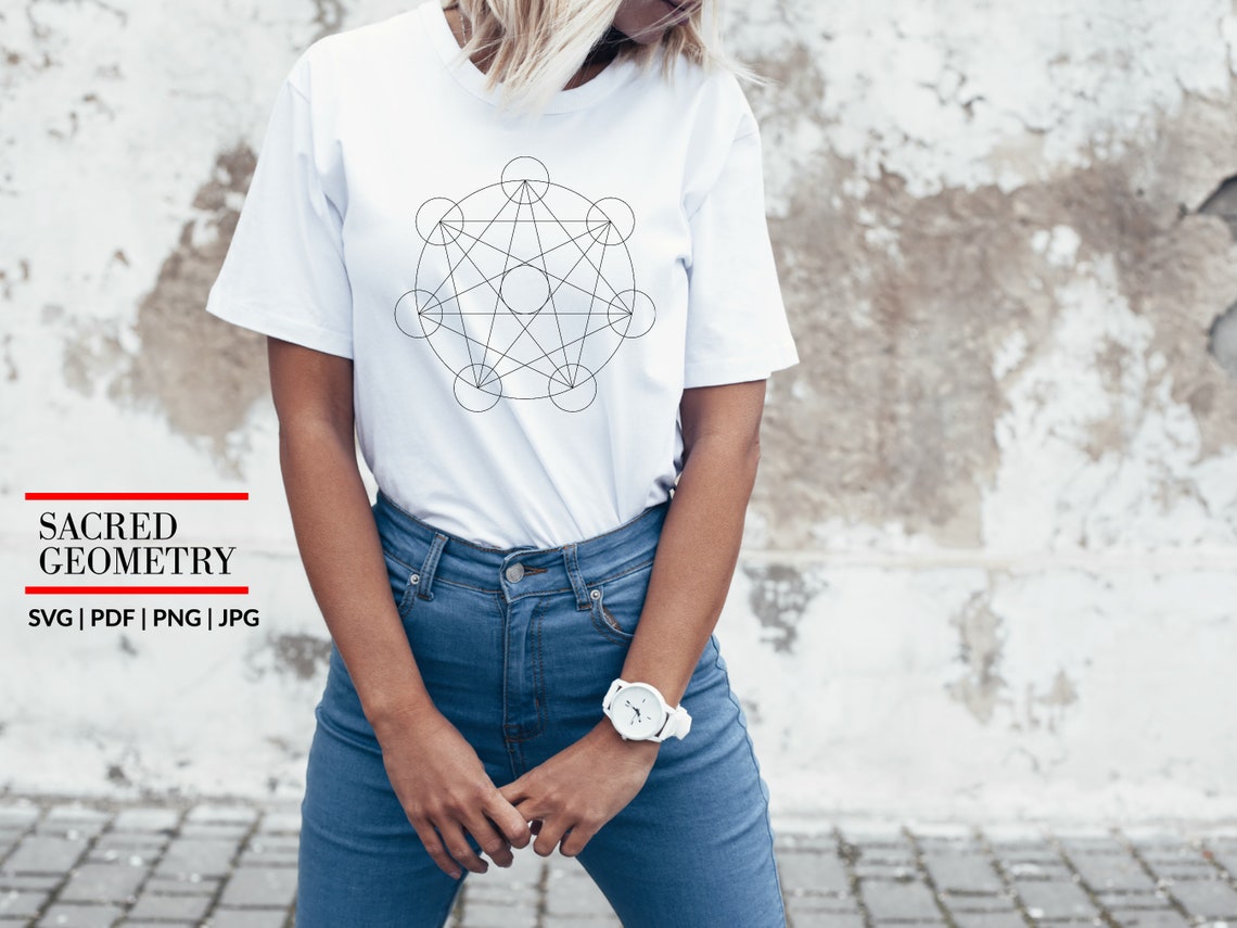 Heptagram Sacred Geometry SVG: Seven Point Star Cut File (digital File ...