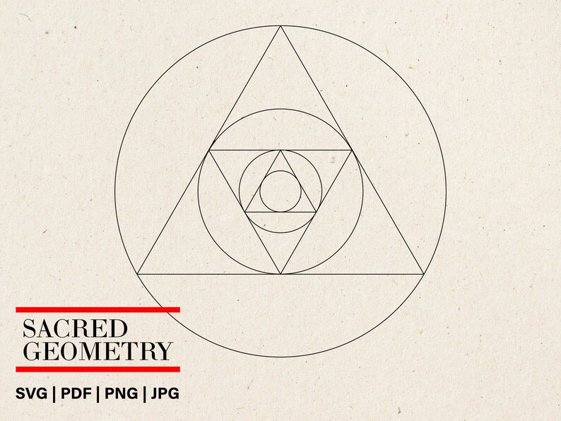 Sacred Geometry SVG Equilateral Triangle Cut File Digital - Etsy