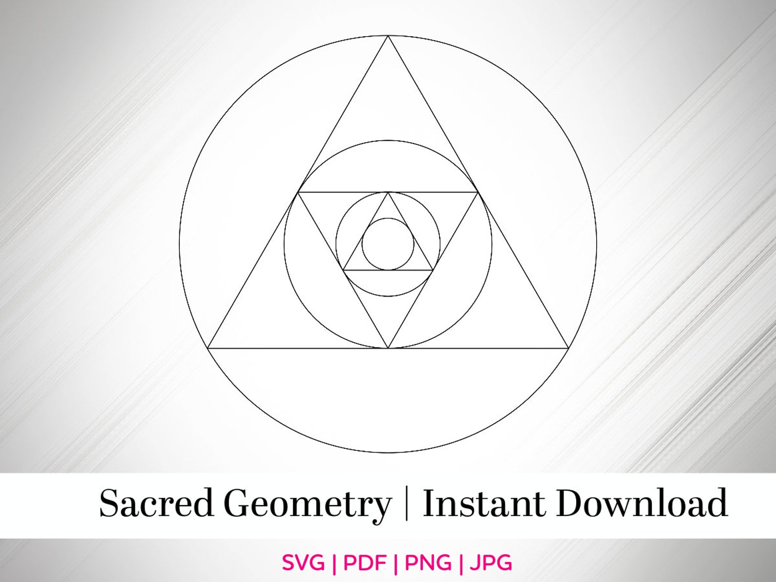 Sacred Geometry SVG: Equilateral Triangle, Fibonacci (digital File) - Etsy