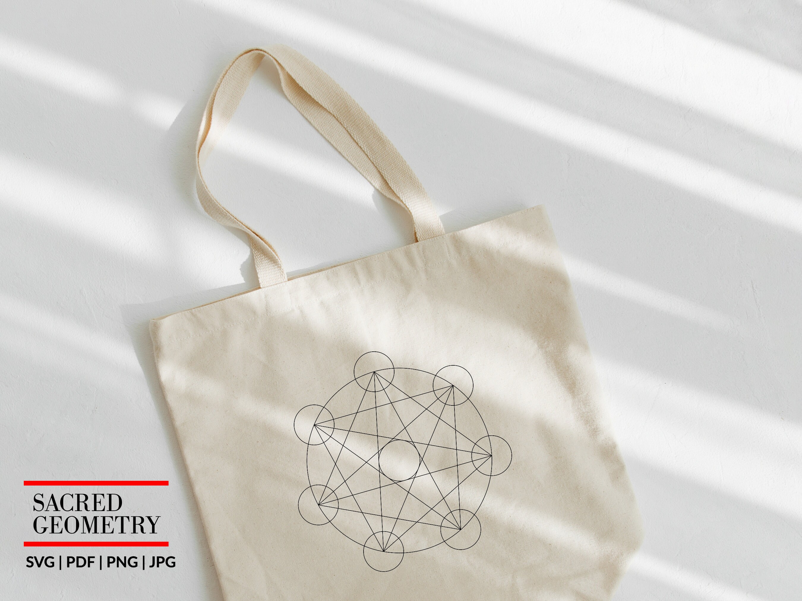 Heptagram Sacred Geometry SVG: Seven Point Star Cut File (digital File ...