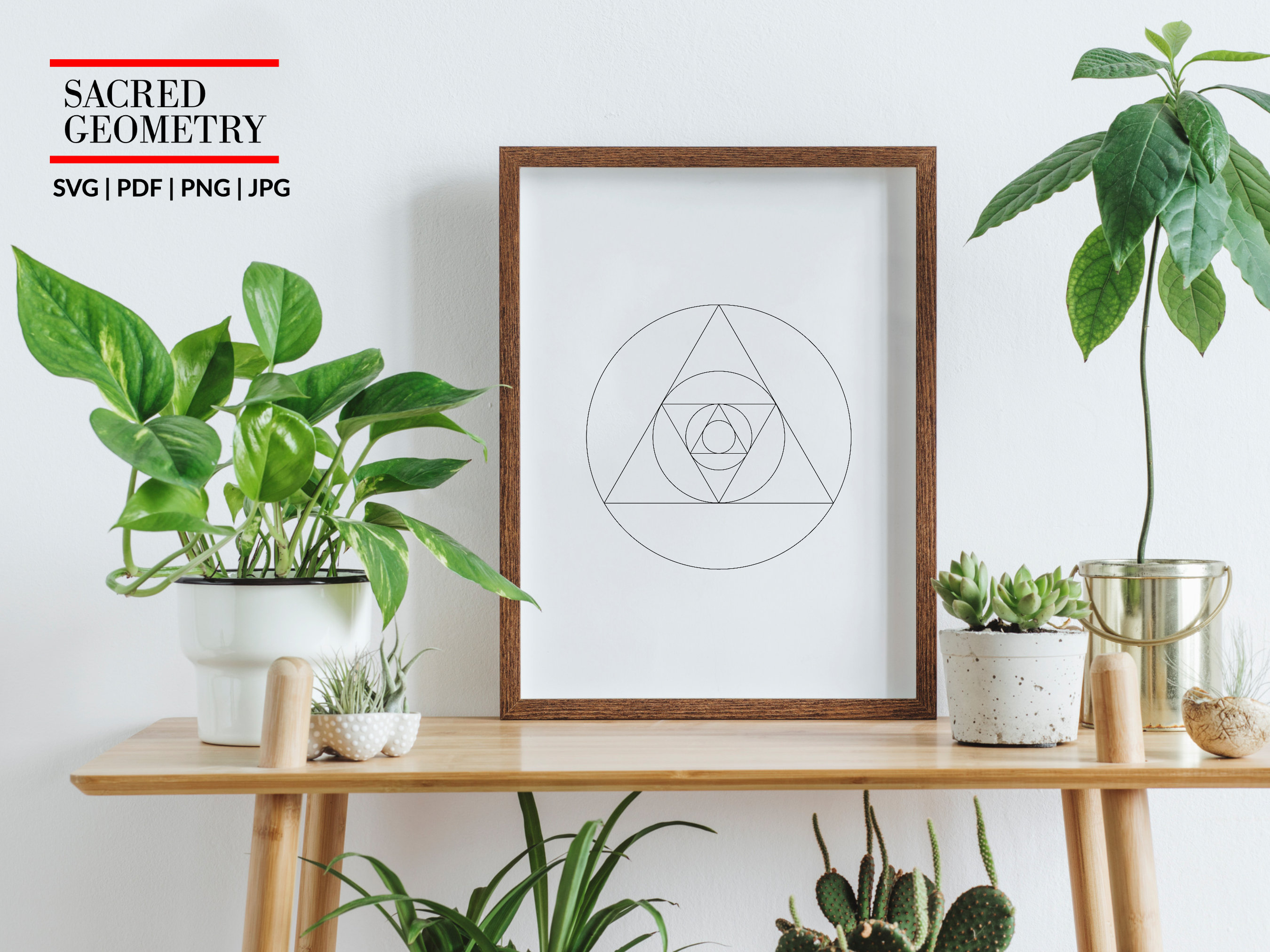 Sacred Geometry SVG: Equilateral Triangle, Fibonacci (digital File) - Etsy