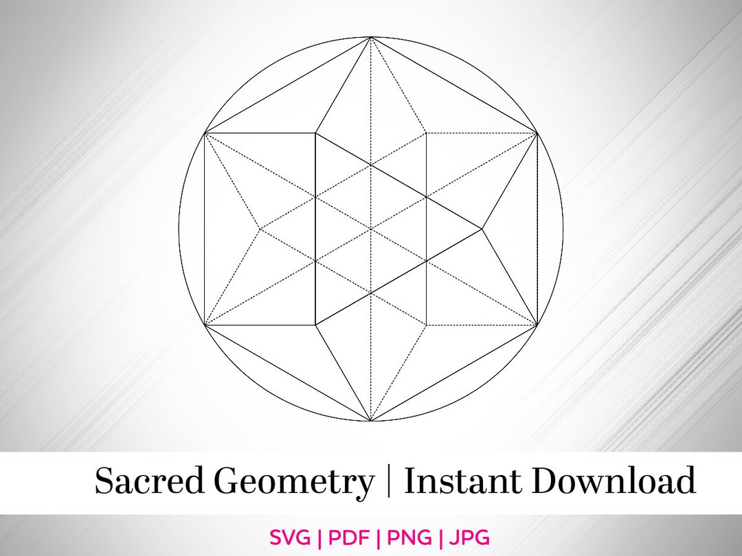 Sacred Geometry SVG, Galaxy Prism, Universe, Digital File, New Age ...
