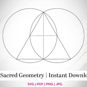 Sacred Geometry SVG, Equilateral Triangle, Cut File, Digital Vector ...
