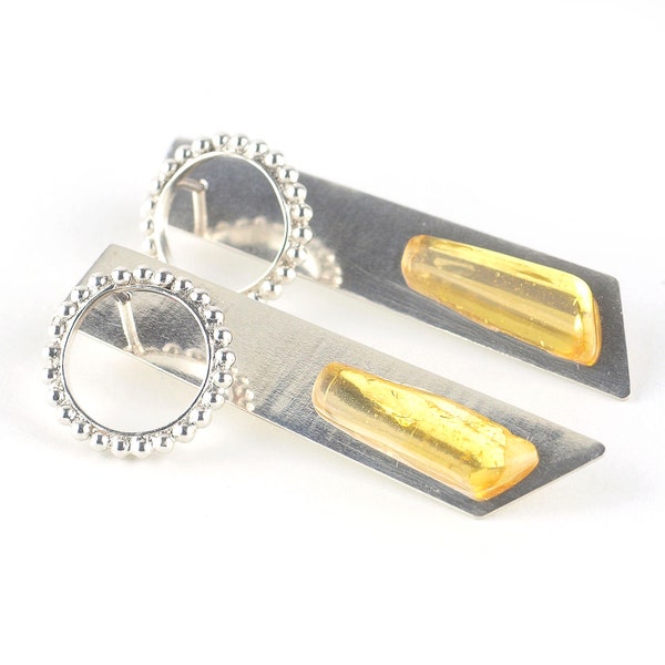 Two Part Earrings - Etsy