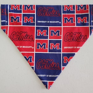 Reversible Bandana, Made With University of Mississippi Fabric, Ole ...
