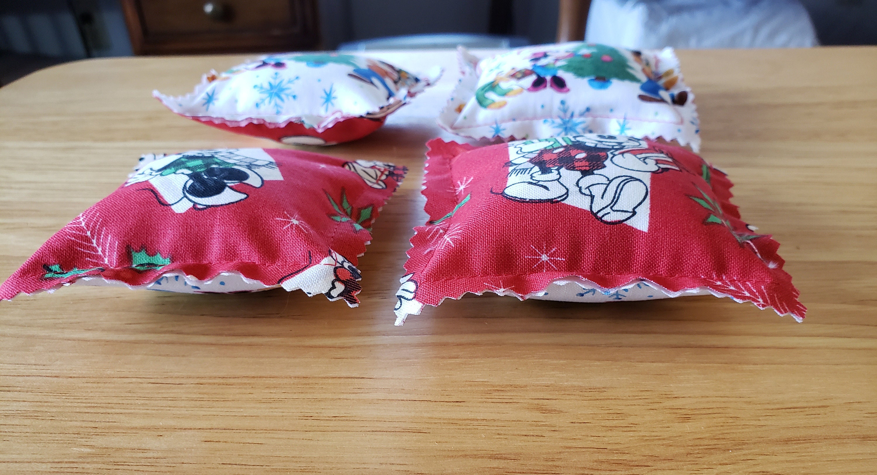 Catnip Ravioli Pillow Toys Christmas Made From Mickey Mouse - Etsy