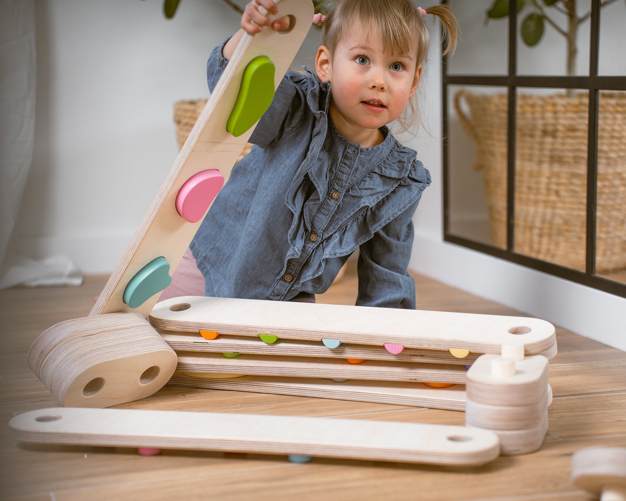 Wooden Balance Beam Set From 6, Double-sided Balance Beams, Balance Toy ...