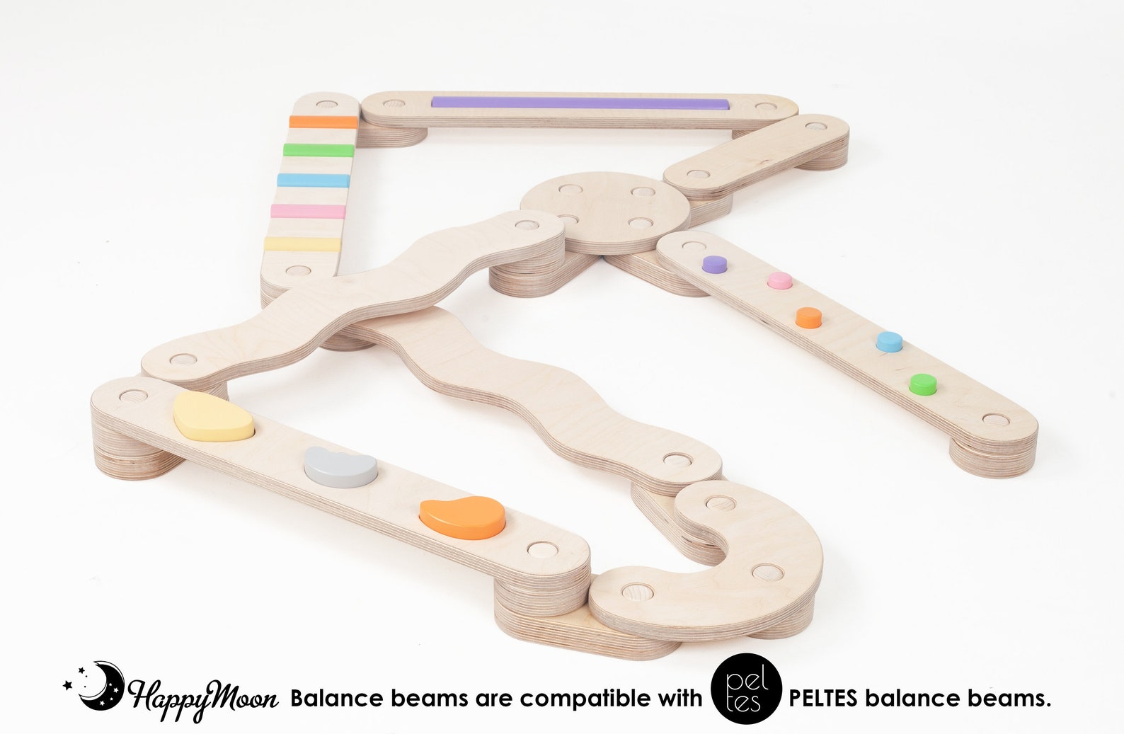 Double-sided Balance Beam Set From 8, Wooden Balance Board, Montessori ...