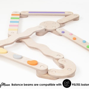 Double-sided Balance Beam Sets, Wood Balance Beam for Kid, Balance Path ...