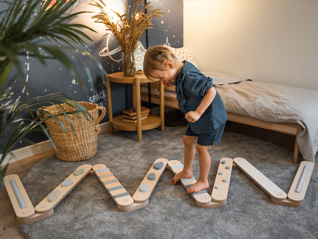 Double-sided Balance Beam Set From 8 Montessori Balance Toy - Etsy