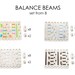 Double-sided Balance Beam Set From 8, Wooden Balance Board, Montessori ...