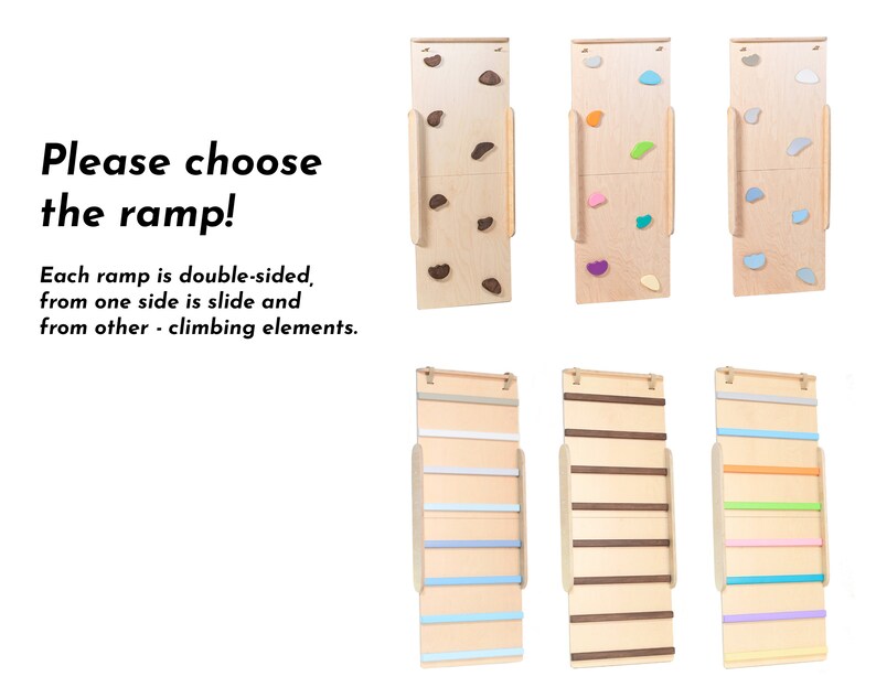 HAPPYMOON® Ramps Double-sided Ramp Board Slide Montessori | Etsy UK