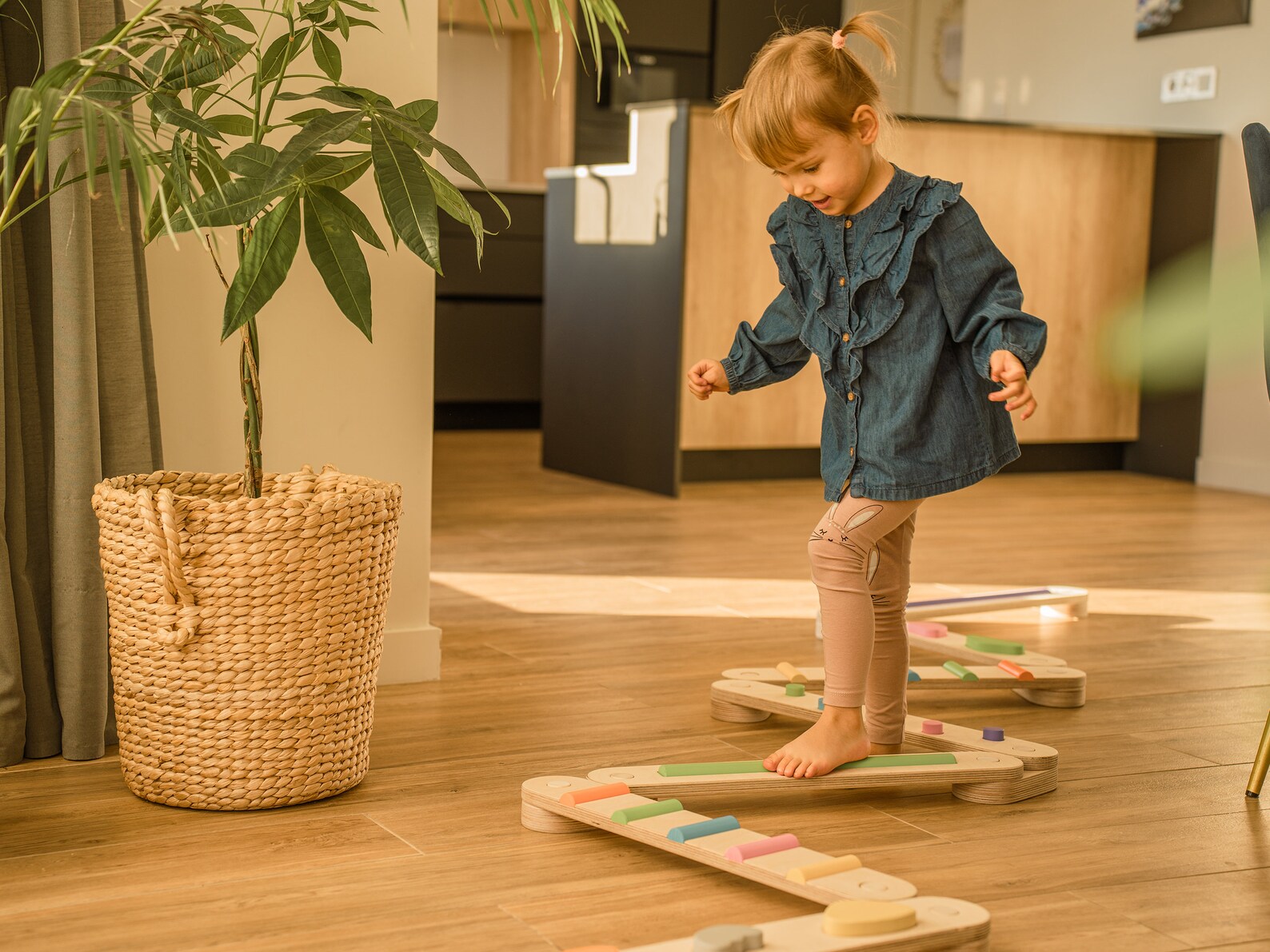 Double-sided Balance Beam Set From 8, Wooden Balance Board, Montessori ...