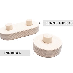 HAPPYMOON® Extra Blocks for Balance Beams, Balance Board, Montessori ...