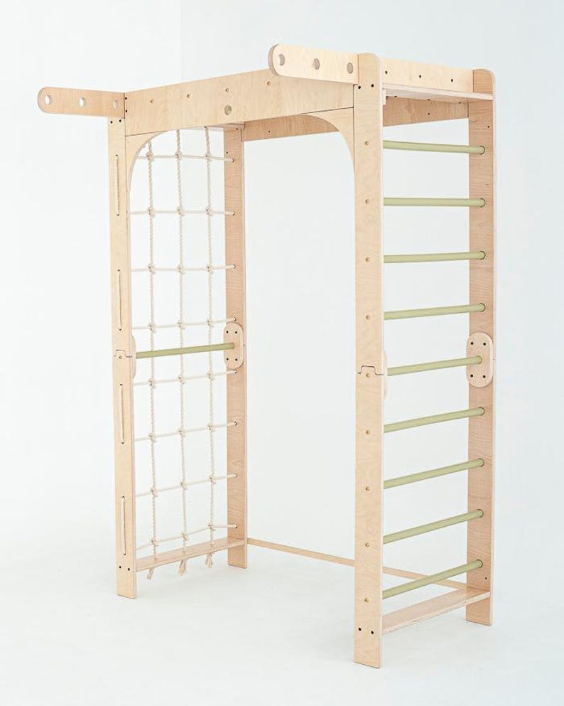 MARK VI Montessori Indoor Climbing Set Adventure Park Wall Climber ...