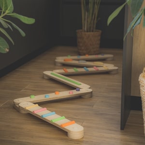 Balance Beam Set From 6 Beams, Double Sided Balance Beam Set for Kid ...