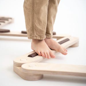 Double-sided Balance Beam Set From 8, Wooden Balance Board, Montessori ...