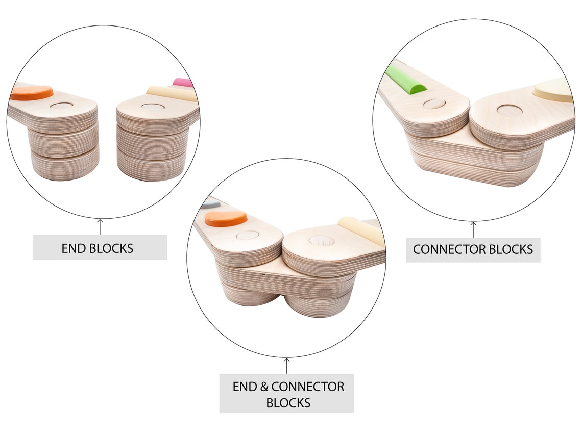 HAPPYMOON® Extra Blocks for Balance Beams Balance Board | Etsy