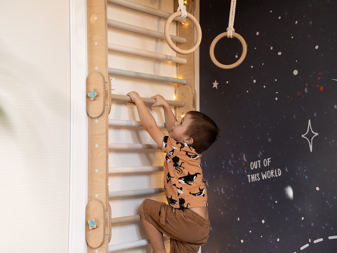 Happymoon® Gym Rings & Trapeze Bar Wooden Exercise Rings - Etsy