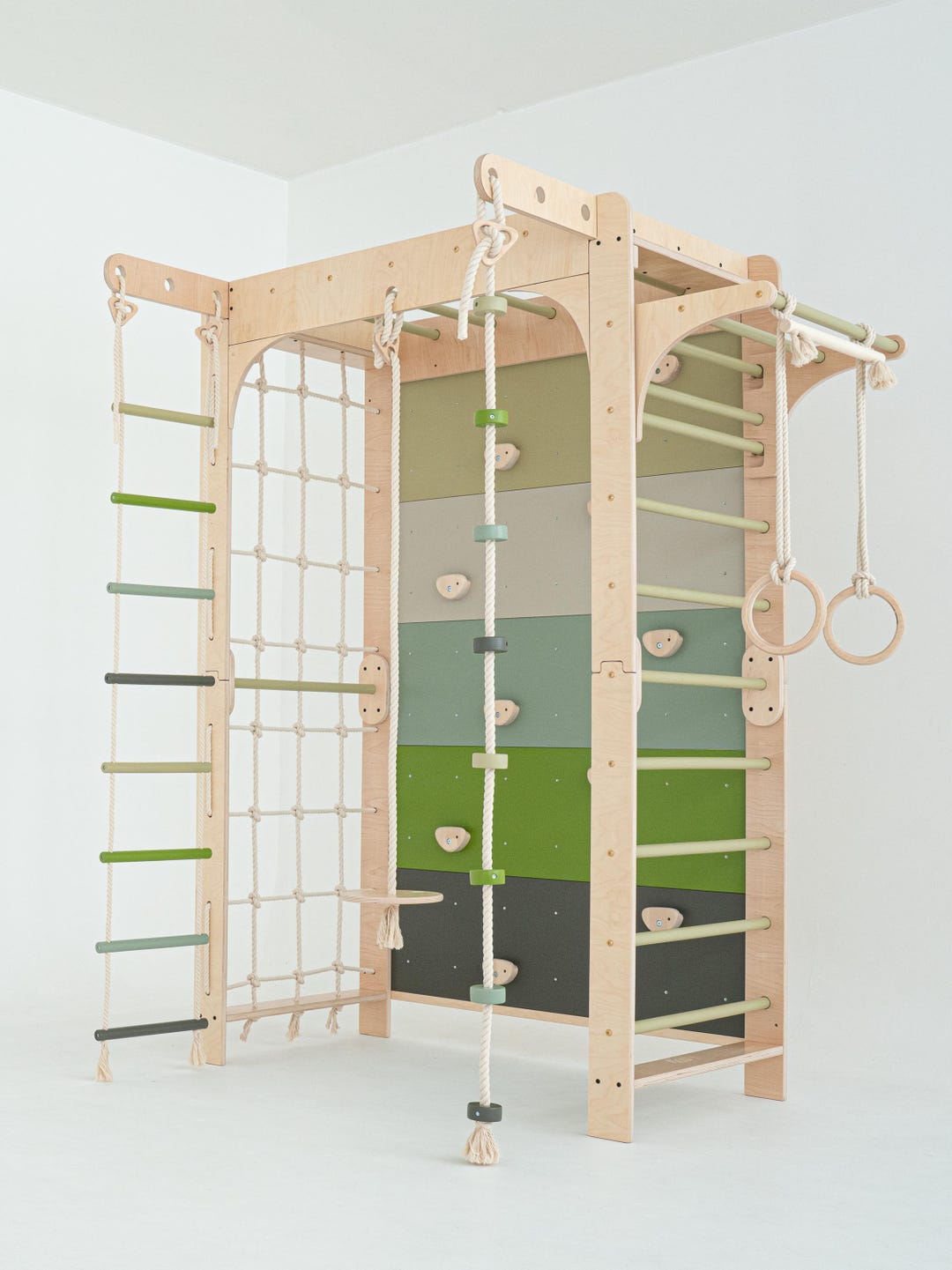 MARK VI Montessori Indoor Climbing Set Adventure Park Wall Climber ...