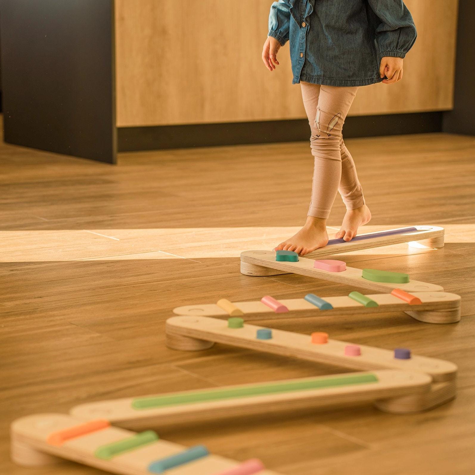 Double-sided Balance Beam Set From 8, Wooden Balance Board, Montessori ...