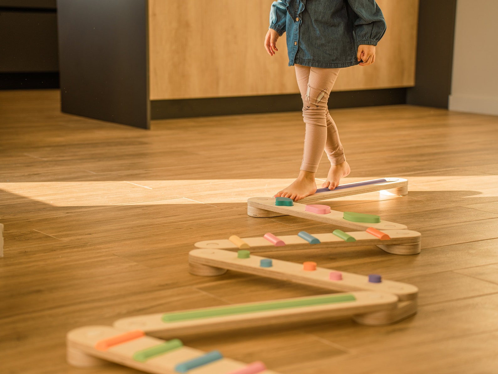Double-sided Balance Beam Set From 8, Wooden Balance Board, Montessori ...