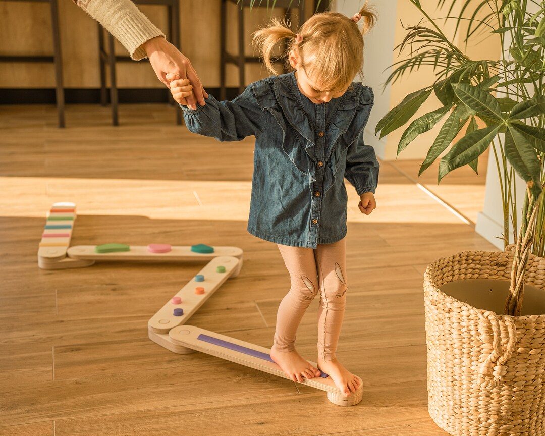 Balance Beam Set From 4, Montessori Balance Toy, Montessori Balance ...