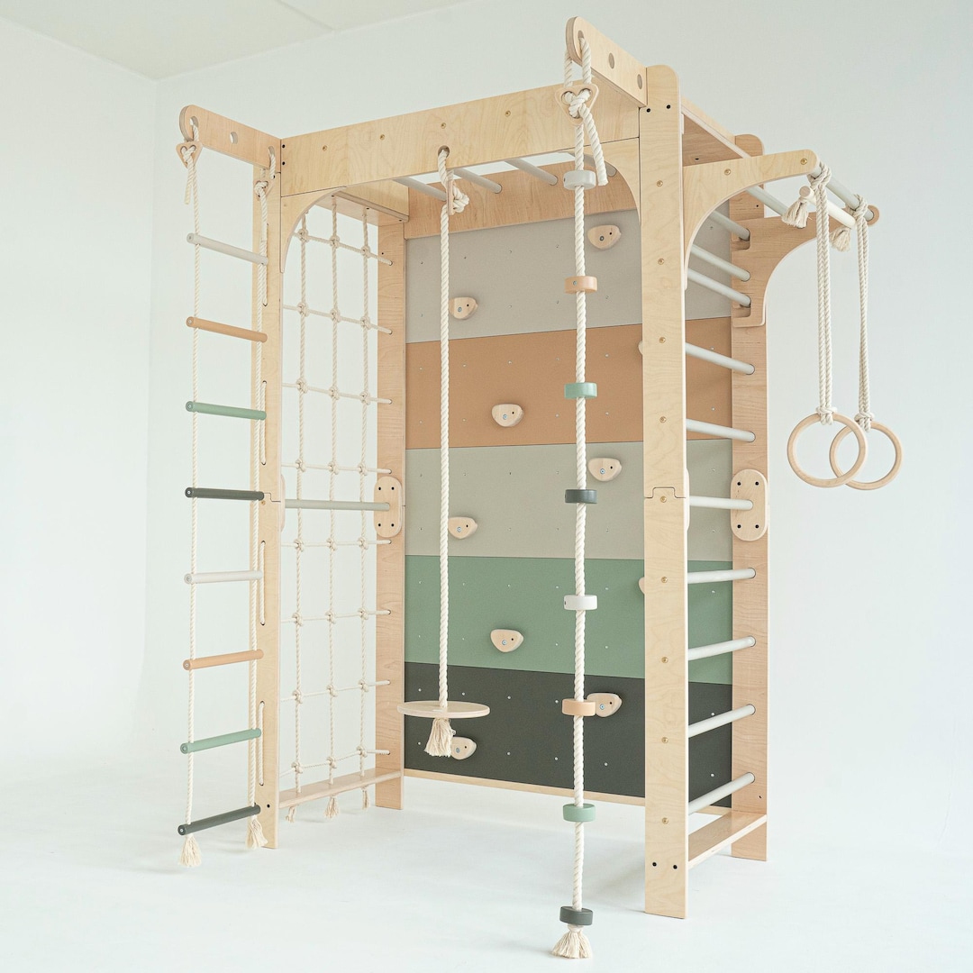 MARK VI - Montessori Indoor Adventure Park, Climbing Set, Wall Climber ...