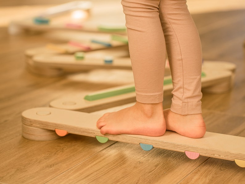 Double-sided Balance Beam Set From 8 Wooden Balance Board - Etsy