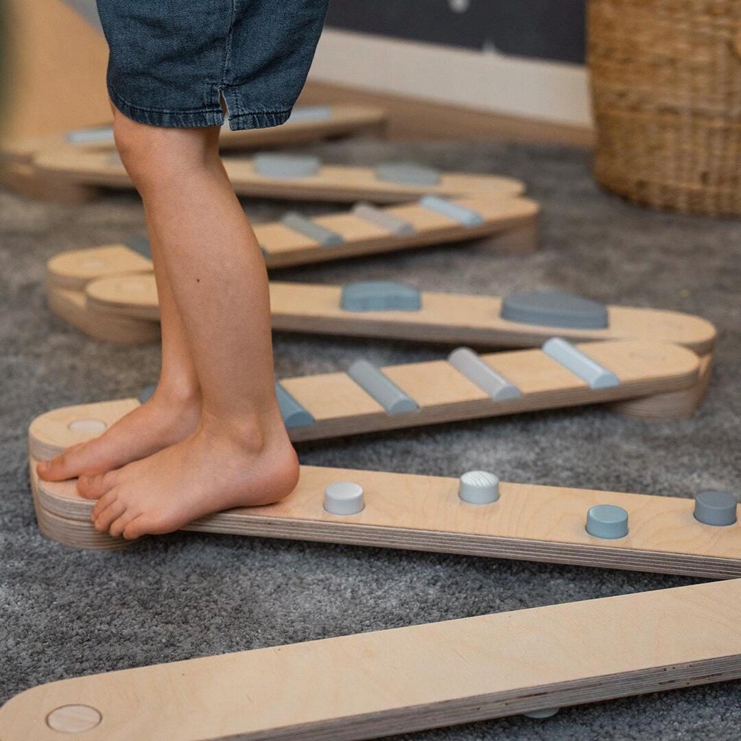 Balance Beam Set From 4, 6 or 8 Beams, Montessori Toy, Gift for Kids ...