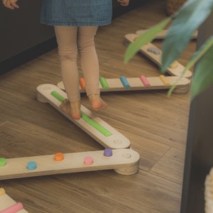 Balance Beam Set From 6 Beams, Double Sided Balance Beam Set for Kid ...