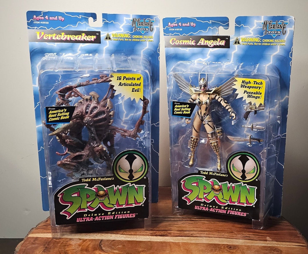 1995 Mcfarlane Toys Spawn Vertebreaker and Cosmic Angela Action Figure ...