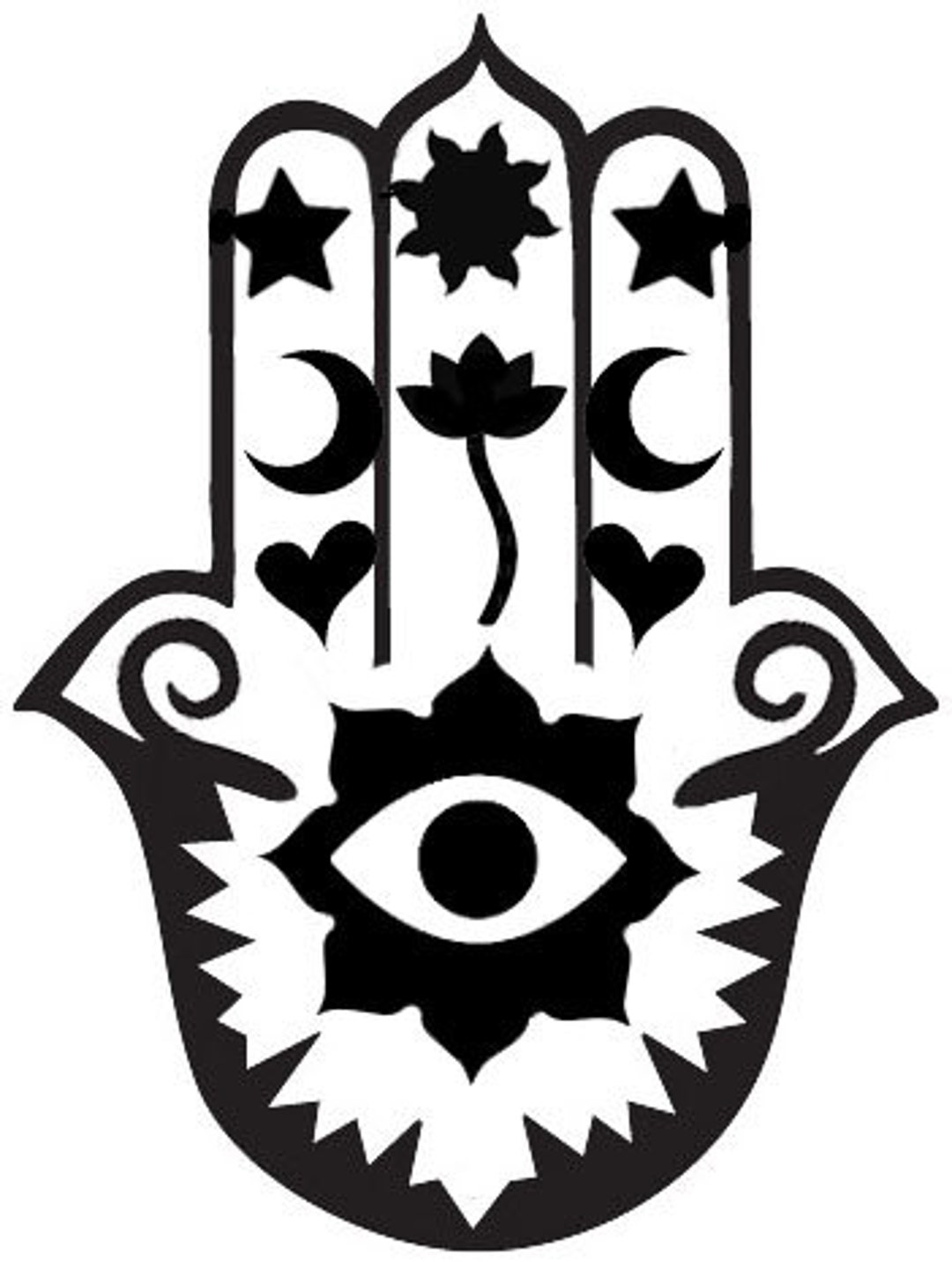 Hamsa Sticker - Bumper Sticker - Vinyl Sticker - Hamsa Hand Sticker ...