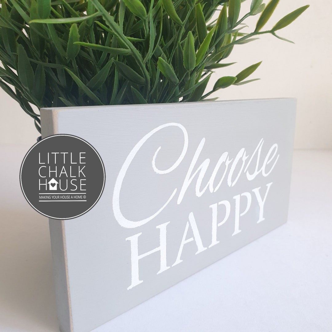 Choose Happy, Wall Sign - Etsy