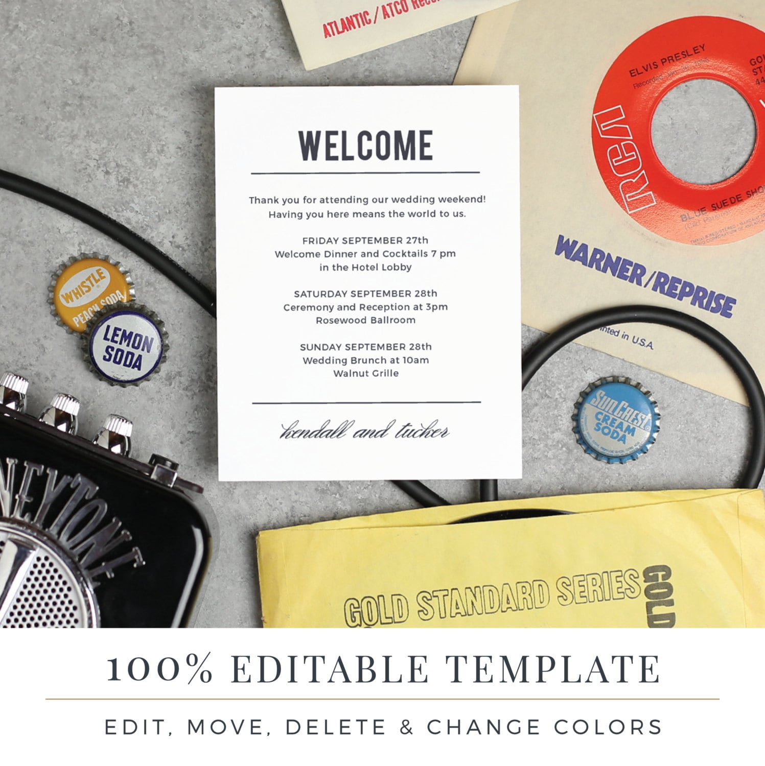 Hotel Welcome Card Sample