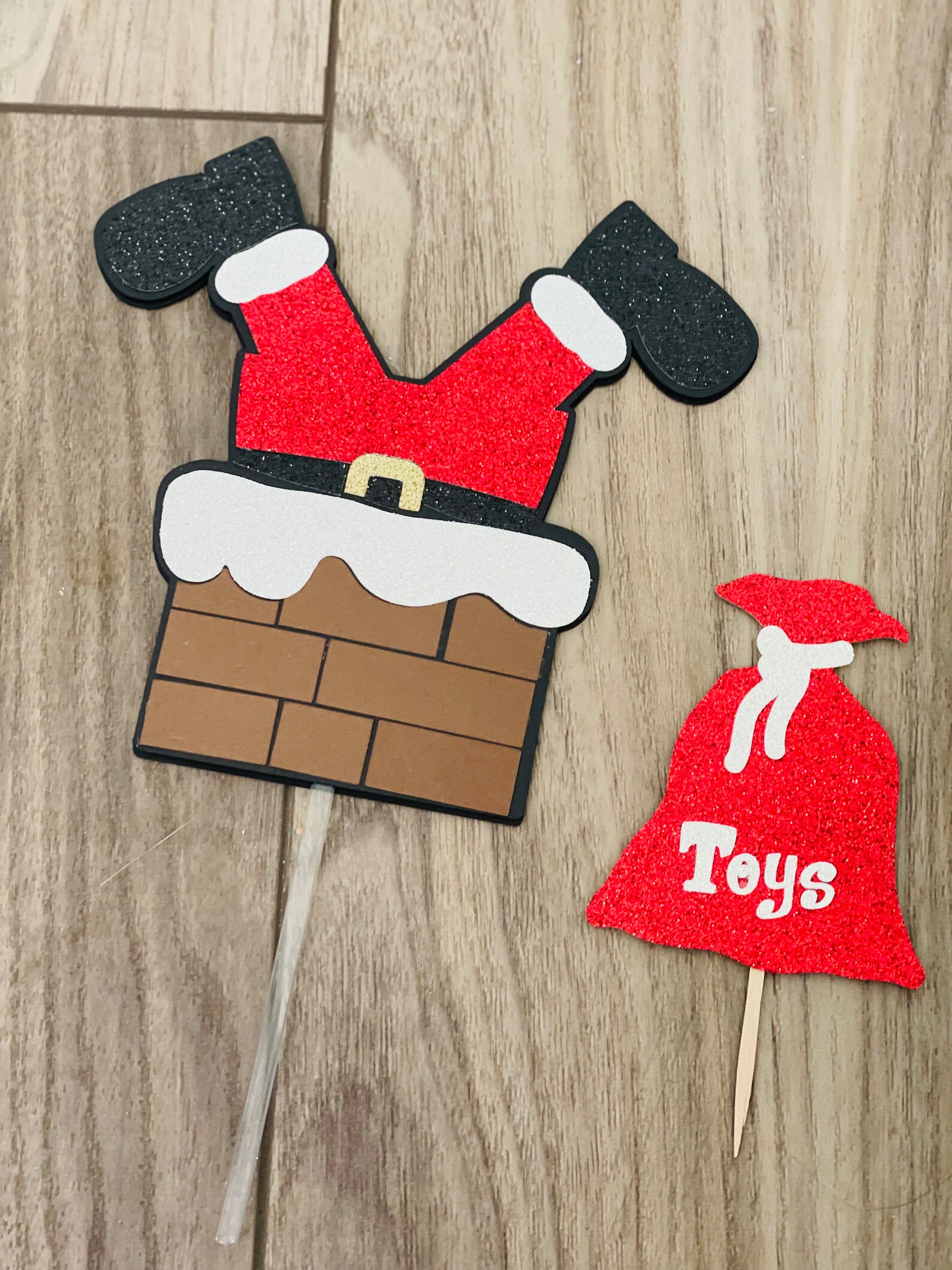 Santa Legs Cake, Santa Cake Topper Legs, Christmas Cake Topper, Holiday ...