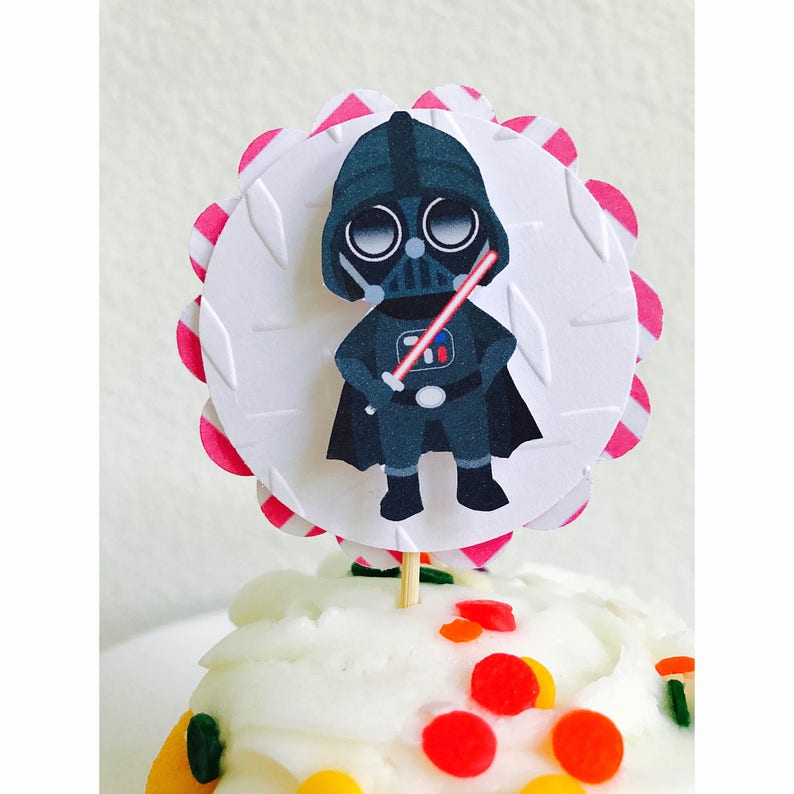 Star Wars Themed Cupcake Toppers Star Wars Birthday Toppers - Etsy