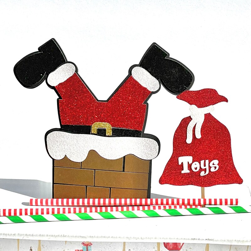 Santa Cake Topper - Etsy