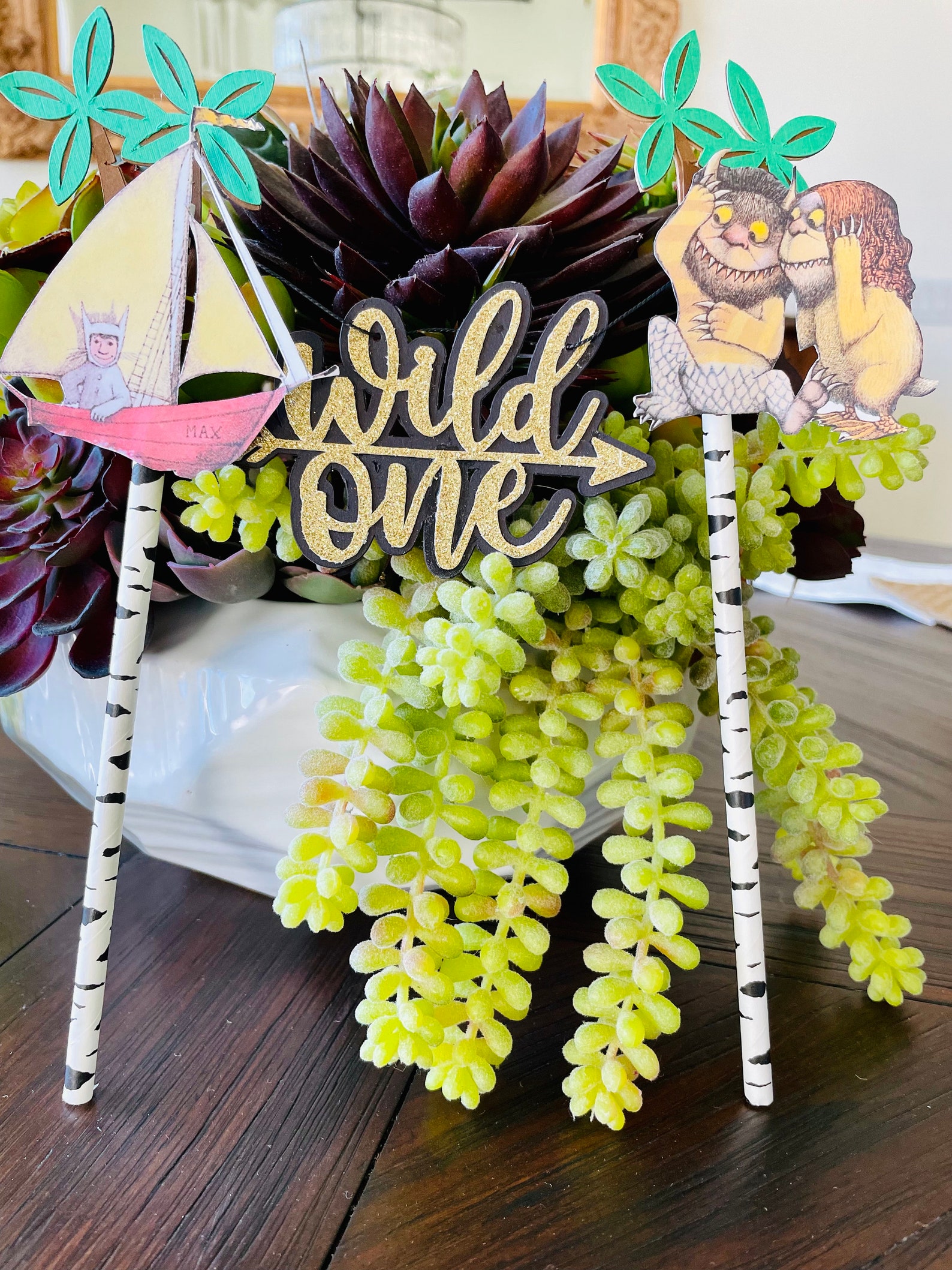 Where the Wild Things Are Cake Topper, Wild One Cake Topper , Wild One ...