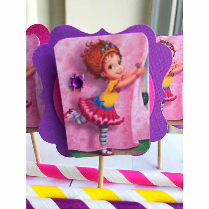 12 Fancy Nancy Cupcake Toppers, Fancy Nancy Birthday Toppers, Fancy ...
