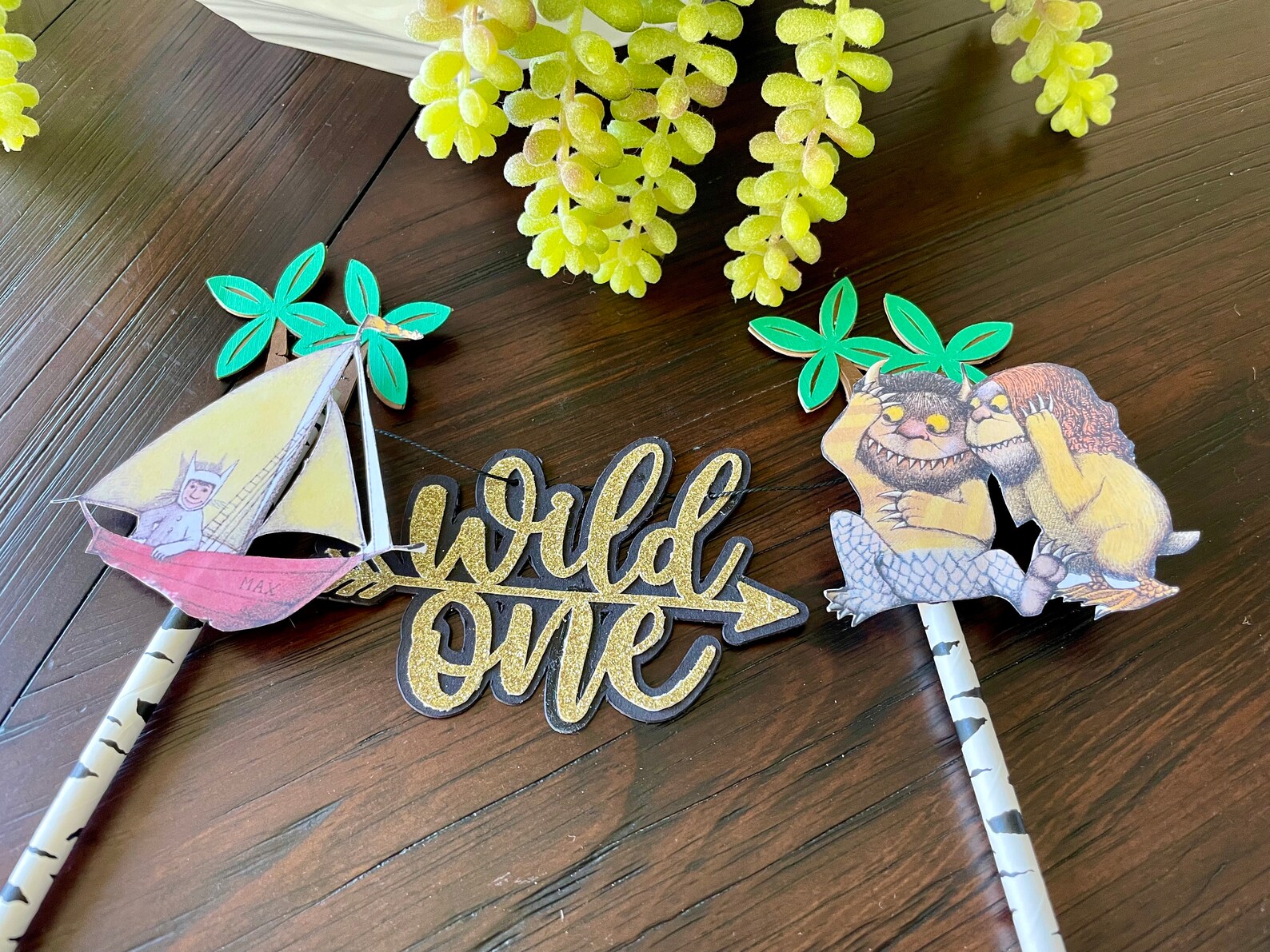 Where the Wild Things Are Cake Topper, Wild One Cake Topper , Wild One ...