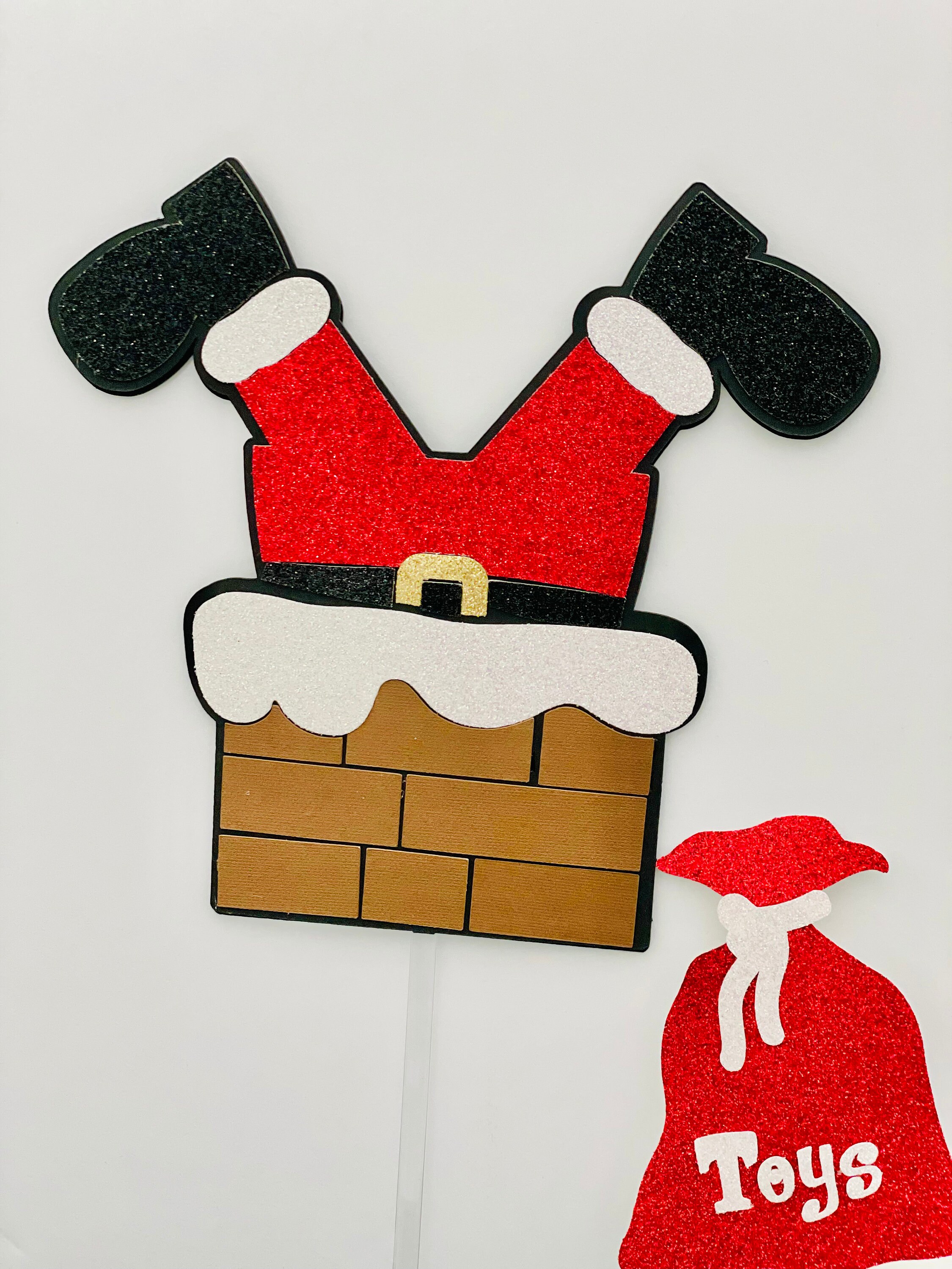 Santa Legs Cake, Santa Cake Topper Legs, Christmas Cake Topper, Holiday ...