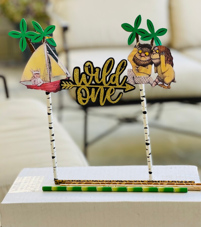 Where the Wild Things Are Cake Topper, Wild One Cake Topper , Wild One ...