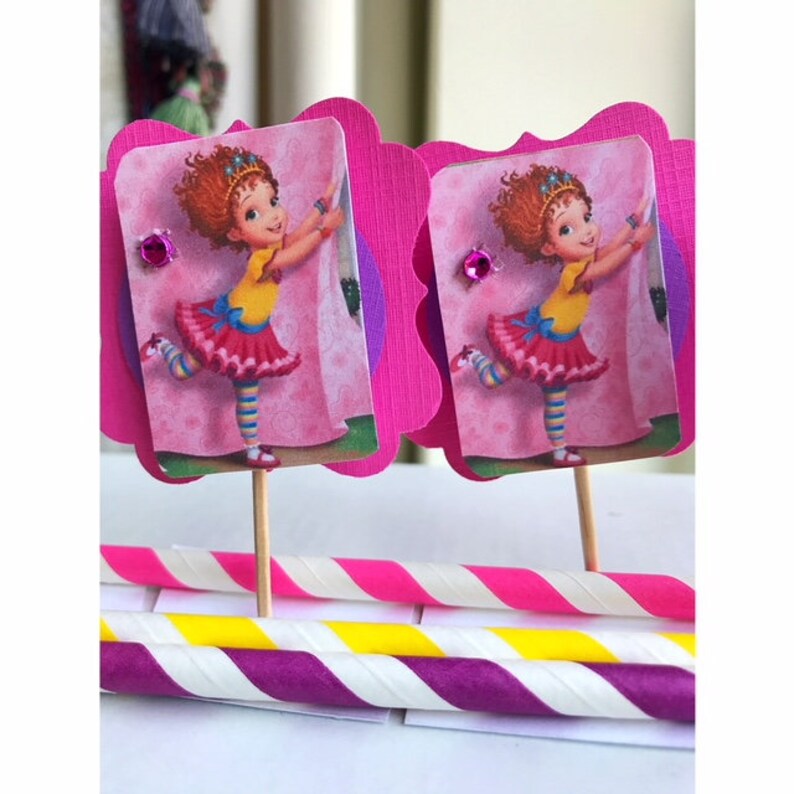 12 Fancy Nancy Cupcake Toppers, Fancy Nancy Birthday Toppers, Fancy ...
