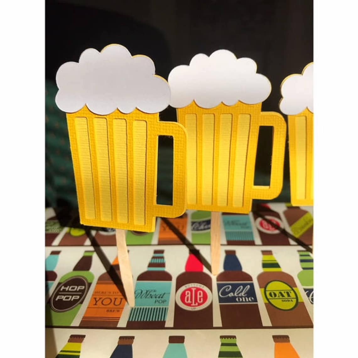 Toppers de Cupcake de Cerveza Taza de Cerveza Toppers Cheers | Etsy